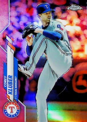 2020 TOPPS CHROME PINK REFRACTOR #41 COREY KLUBER TEXAS RANGERS | eBay