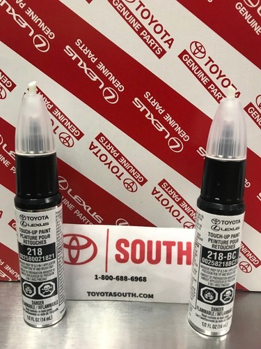 Genuine Toyota Lexus OEM Touch Up Paint 218 Attitude Black Metallic ...