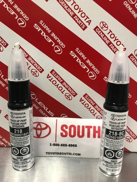 Genuine Toyota Lexus OEM Touch Up Paint 218 Attitude Black Metallic ...