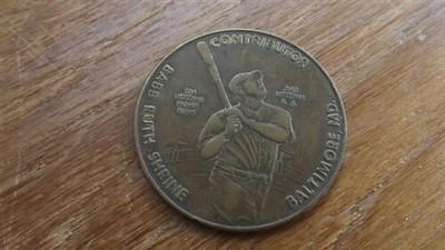 Vintage Babe Ruth Birthplace Shrine Token So-Called Dollar Contributor ...