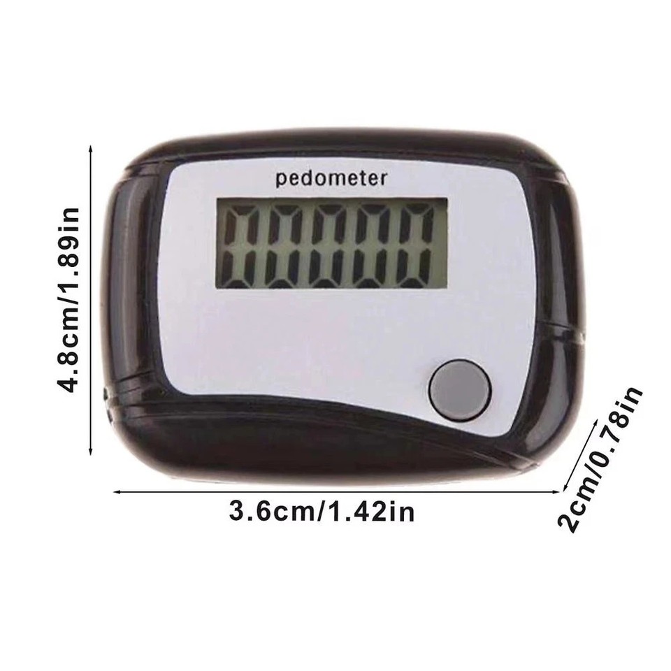 LCD Clip On Pedometer Step Counter Step Tracker for Walking Running ...