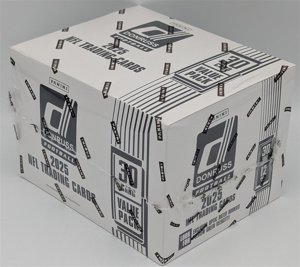 Factory Sealed Fat Value Pack Cello Box 2025 Panini Donruss NFL ...