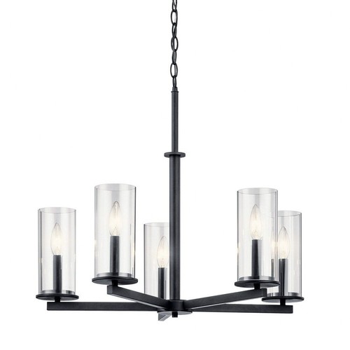 Kichler Lighting 43999NBR Crosby - 5 light Medium Chandelier - with Contemporary | eBay
