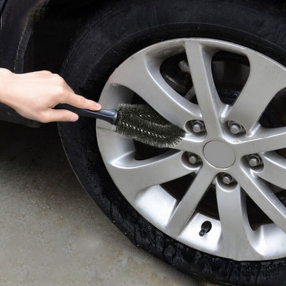 Car Wheel Hub Cleaning Tip Brush Tyre Tire Rim Scrub Cleaner Car ...