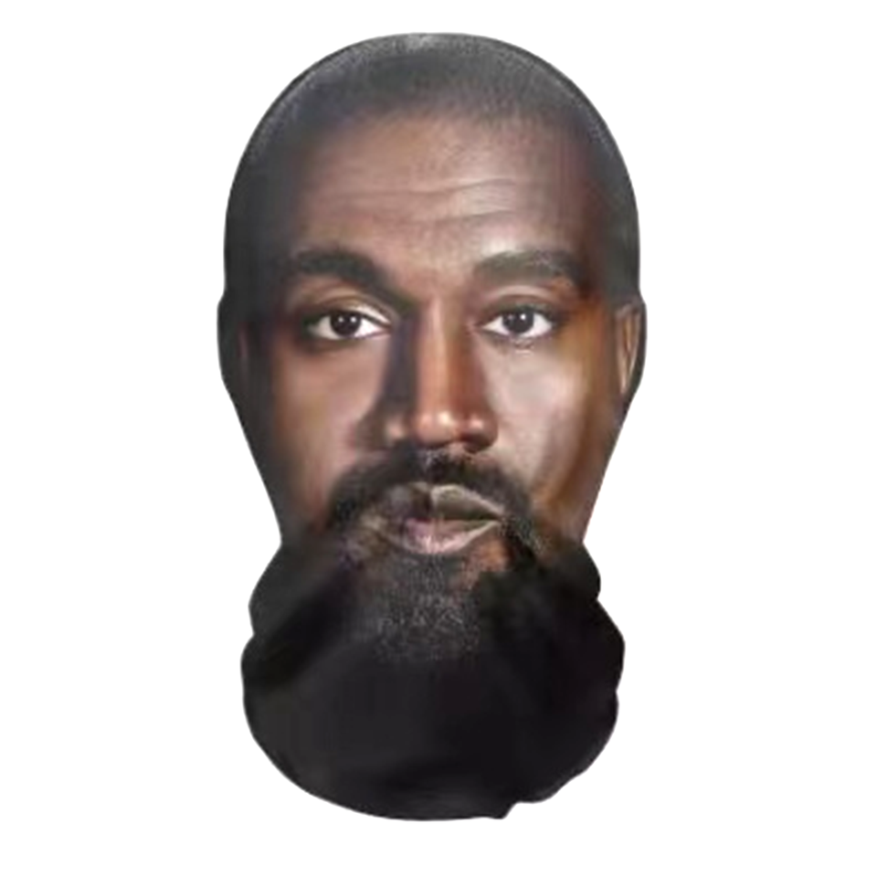 Kanye West American rapper mask full face Shiesty funny role play ...