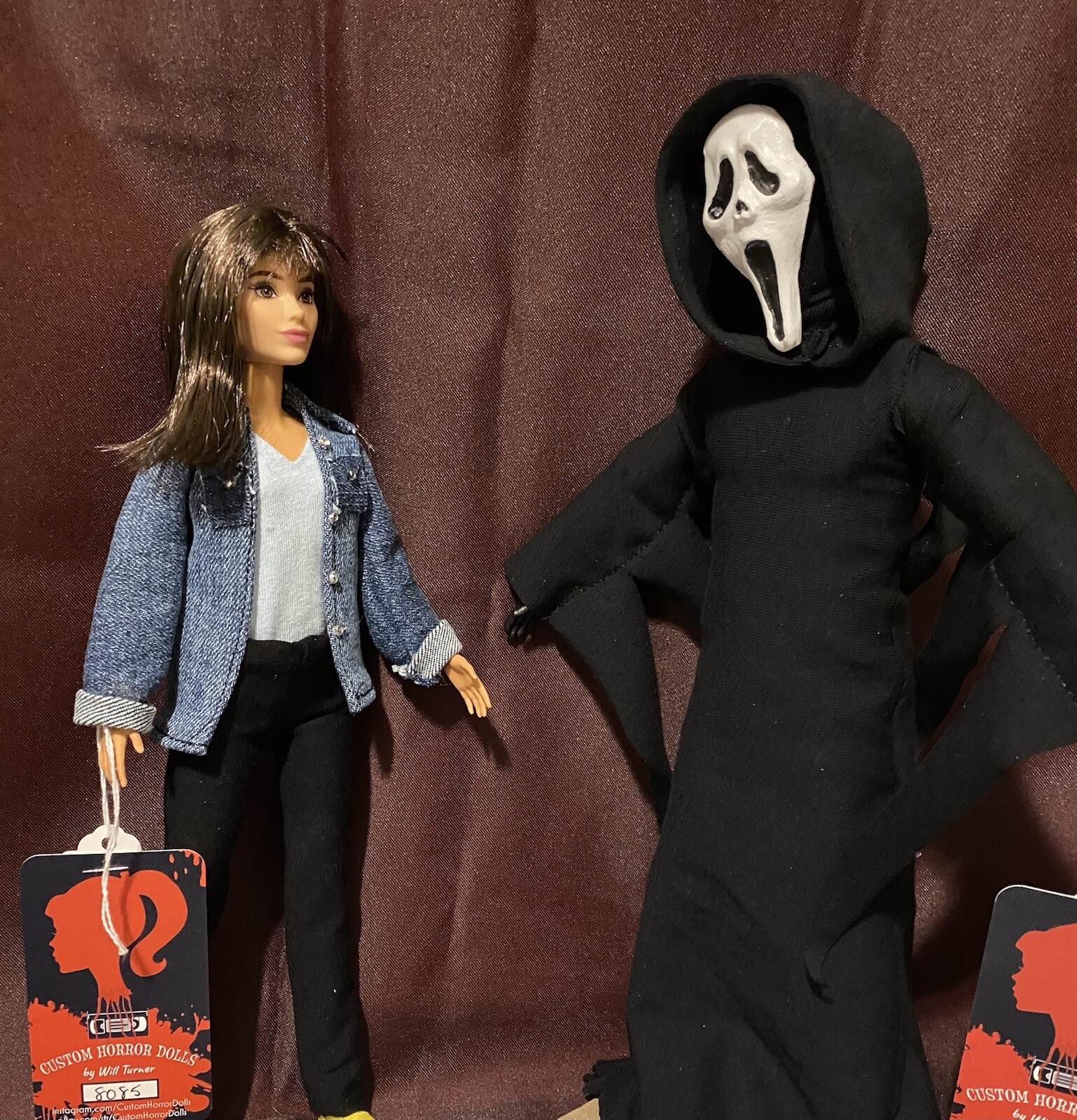 Sidney & Ghost face CUSTOM HORROR DOLLS OOAK 12” SCREAM Action Figures ...
