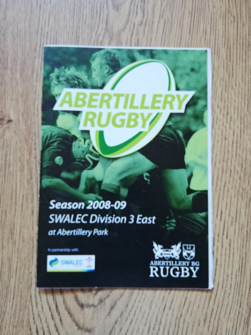 Abertillery Rugby Programmes 1959 - 2008 | eBay