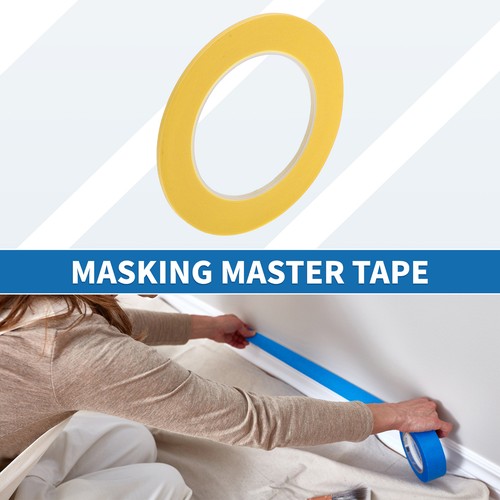 Painters Tape Easy Removal 0.1 Inches x 52.5 Yards Masking Master Tape ...