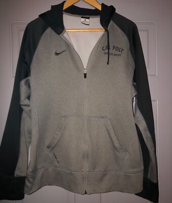Men’s Cal Poly Nike Therma-Fit Athletic Hoodie. Gray.L | eBay