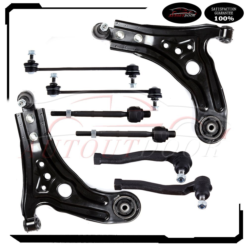 8Pcs Front Suspension Control Arms Ball Joint Tie Rods For 04-11 ...