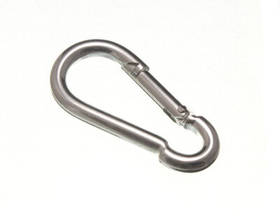 10 X Snap Hook Spring Locking Clips ( Carbine ) M6 Zinc Plated Steel ...