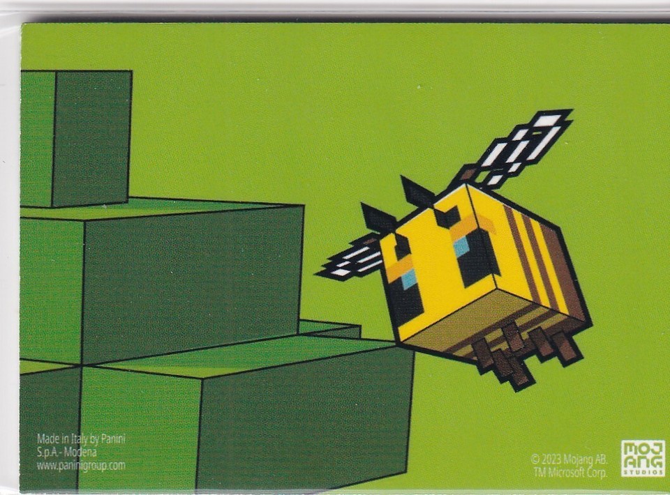 Panini Minecraft 3 Create, Explore, Survive Trading Card Nr. 214 Bees ...