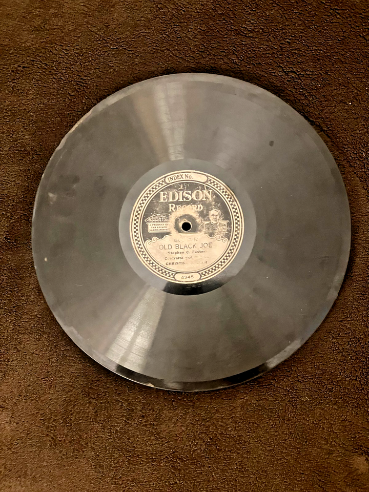 Edison Diamond Disc Record #80312 "Old Black Joe" Christine Miller | eBay