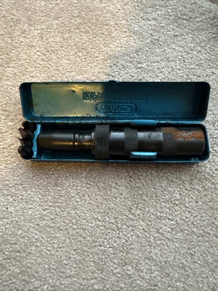 Vintage Draper Hand Impact Driver with Bits in Case No 2500 | eBay UK