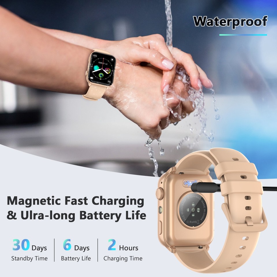 Alexa Smart Watch Women Fitness Bluetooth Call Watch for Android iPhone ...