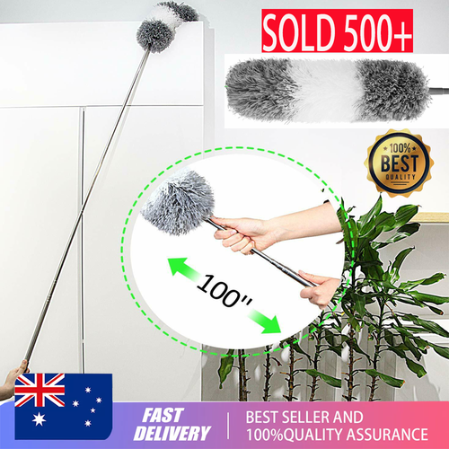 Feather Duster Extendable Handle 245cm Long Telescopic Duster Magic ...