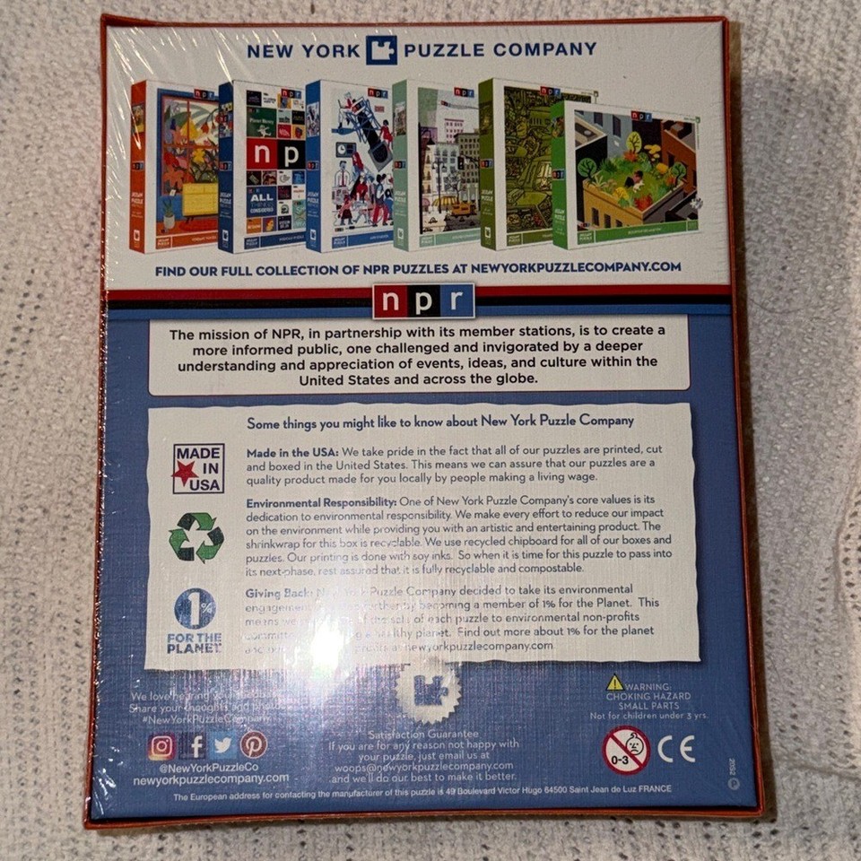 NPR jigsaw puzzle "verdant voices" - 1000 pieces NEW Sealed | eBay