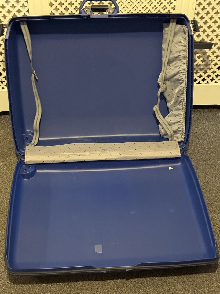 Samsonite large Oyster Vintage Blue Hardshell 2 Wheel Suitcase ...