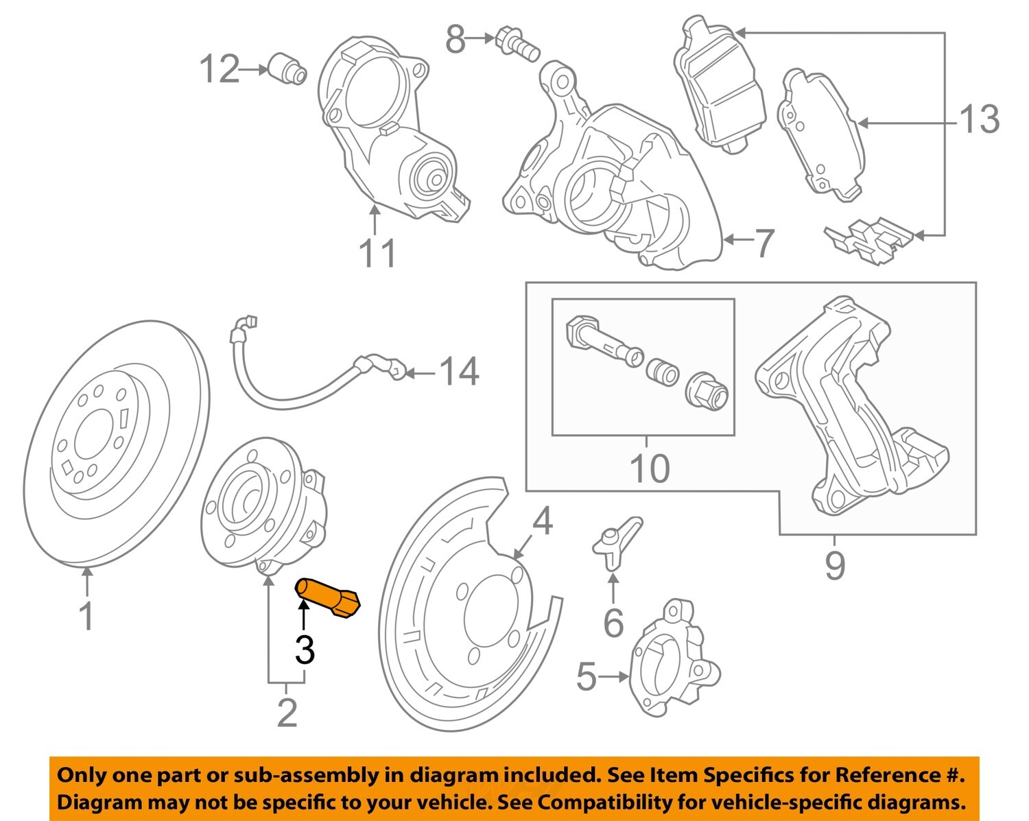 GM OEM 16-23 Bolt EUV Front Suspension Brake Components-Wheel Stud ...