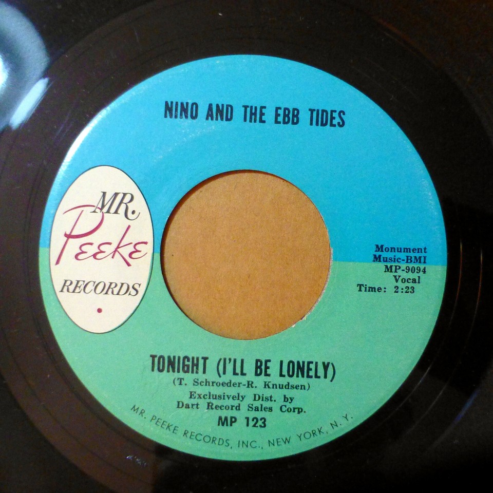 NINO & EBB TIDES doo wop 45 NURSERY RHYMES Tonight I'll Be Lonely Mr ...