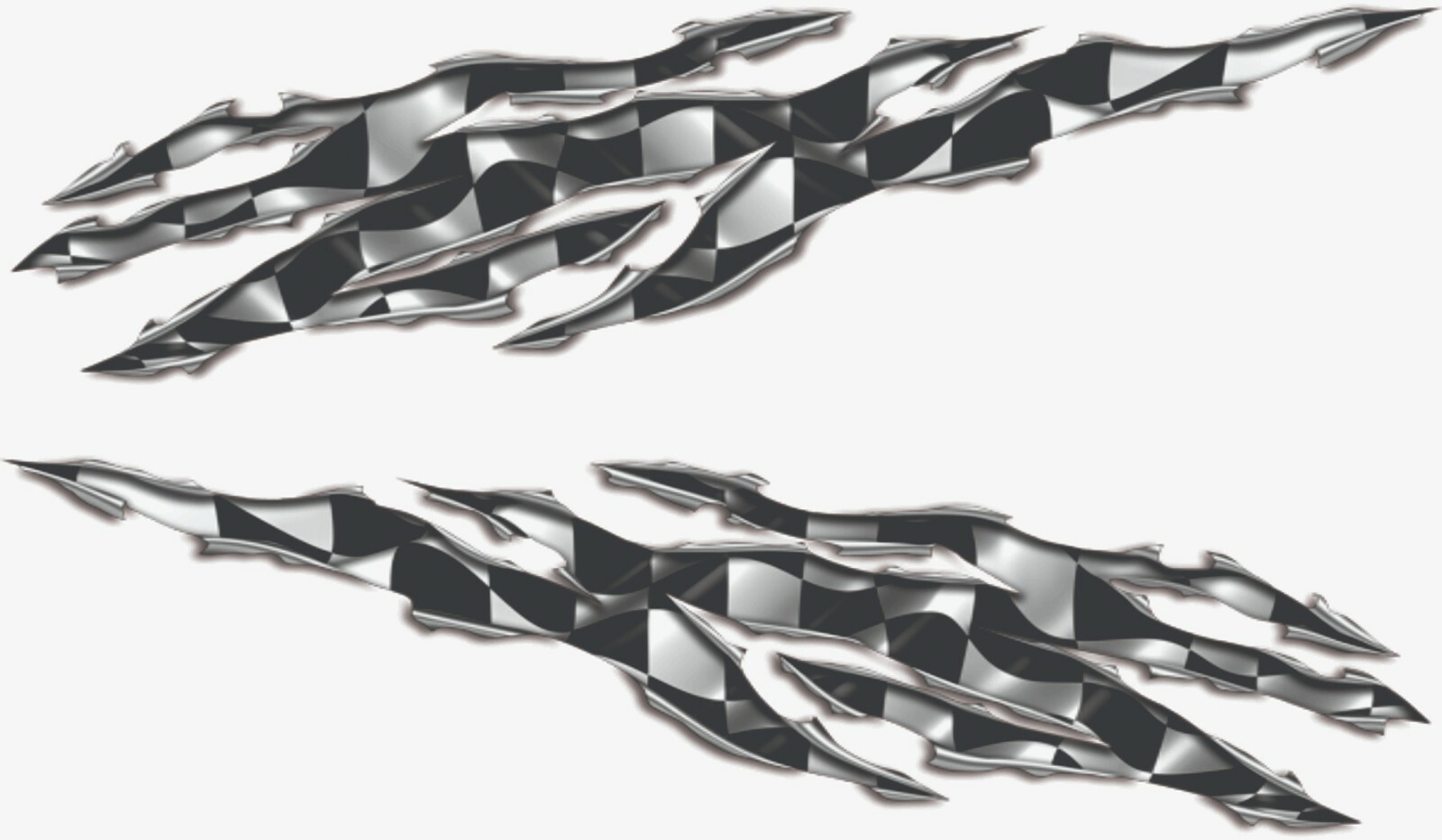 Checkered Flag rip Car Truck Trailer Graphics Decals Stickers Wrap 50 ...