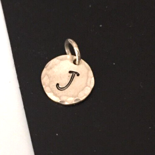 Vintage Necklace Pendant Letter J Charm 925 STERLING SILVER Jewelry lot ...