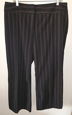 Size 16P LANE BRYANT Black Dress Pants w/ Pinstripes | eBay