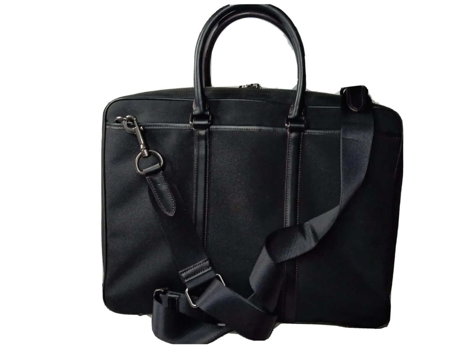 Coach Men's Metropolitan Slim Briefcase 23808 Black R… - Gem