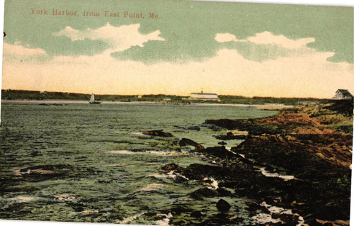 York Harbor from East Point Maine Divided Unposted Postcard c1908 | eBay