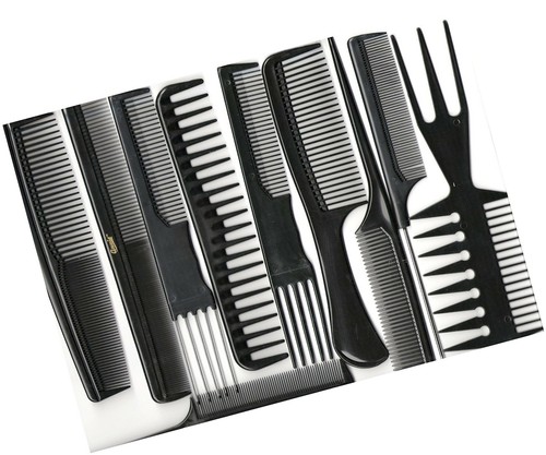 10pcs Professional Comb Set Hair Styling High Quality Barbers ...