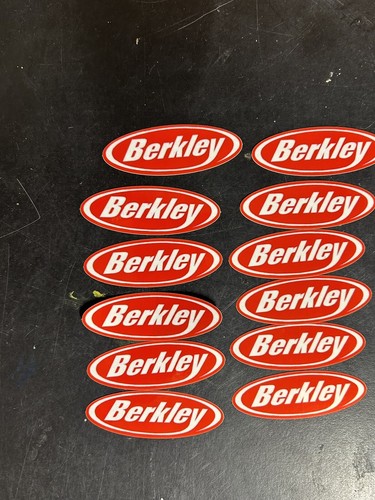 12 Pack Berkley Logo Vinyl Sticker Decal Fishing Boat Lures Bait | eBay
