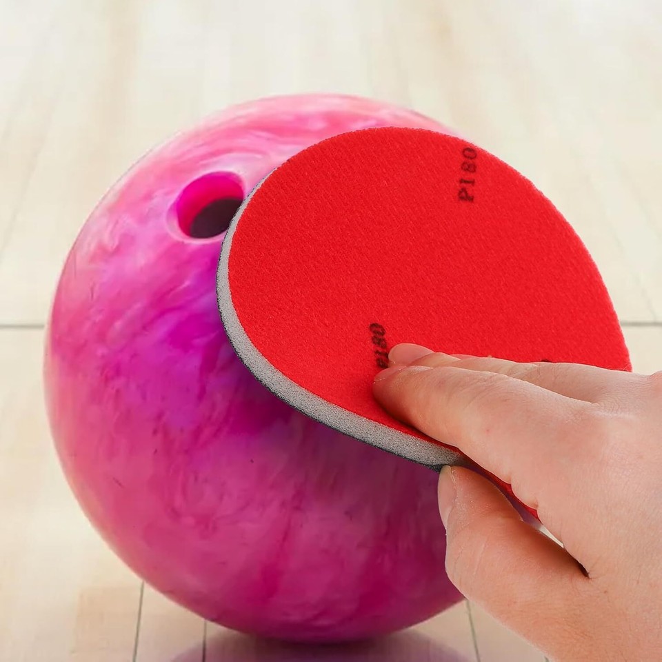 18 Pcs Bowling Sanding Pads Round Bowling Ball Spinner Bowling Sander ...