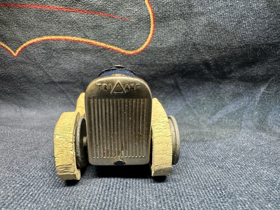 Triang Minic Tinplate Clockwork Caterpillar Tractor Working Blue Tracks ...