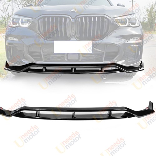 For BMW X5 G05 M Sport 2019-23 Gloss Black Side Skirts& Front Lip a set ...