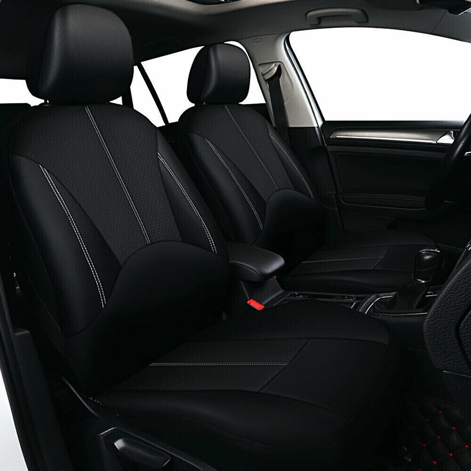 3 Row 7 Seats 2 Row 5-Seats Car Seat Covers Protect SUV Van Full Set PU ...