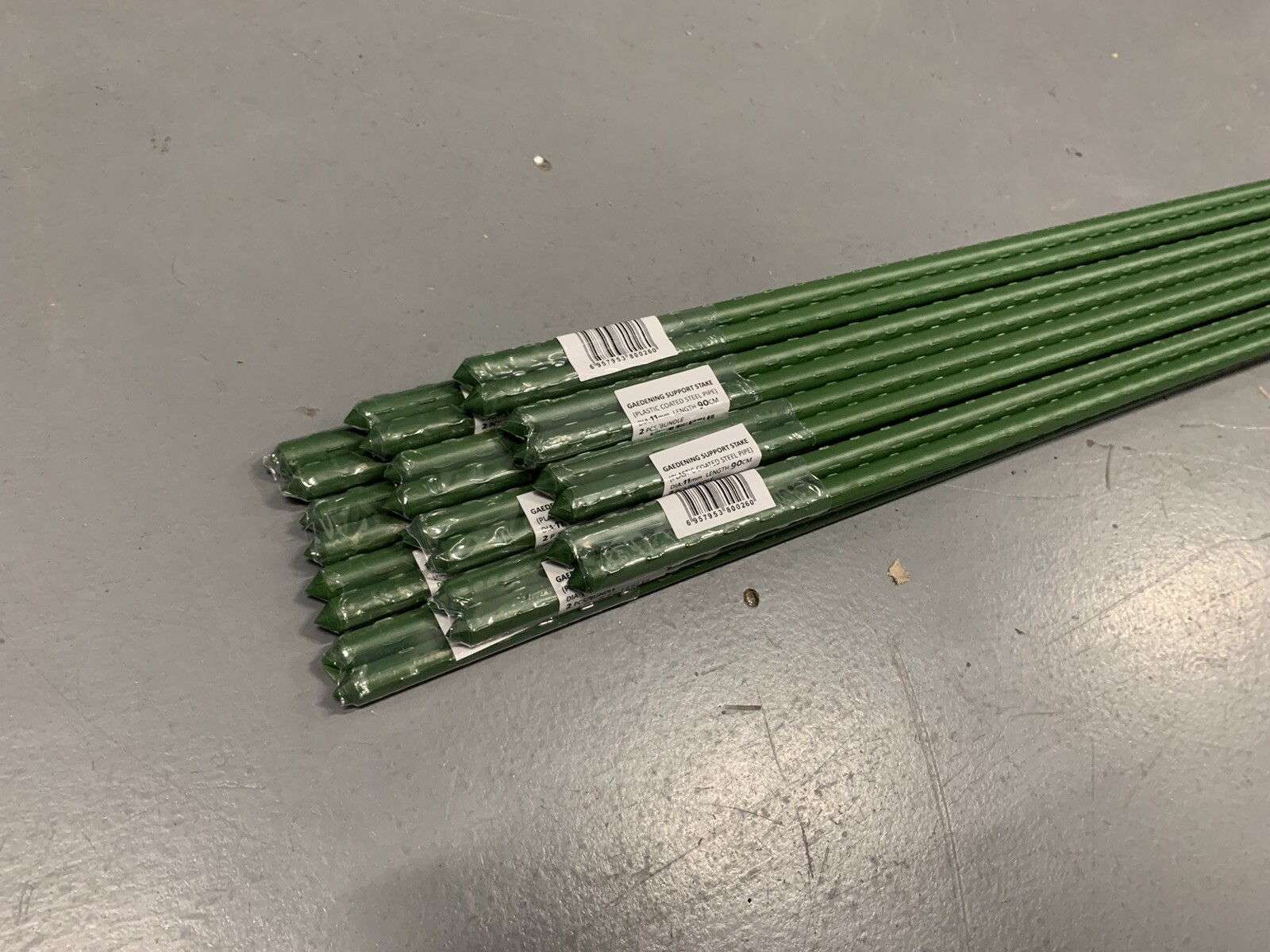 24 pcs Quality 11mm X 90cm Garden Stakes,Plastic Coated Steel Pipes, AU ...