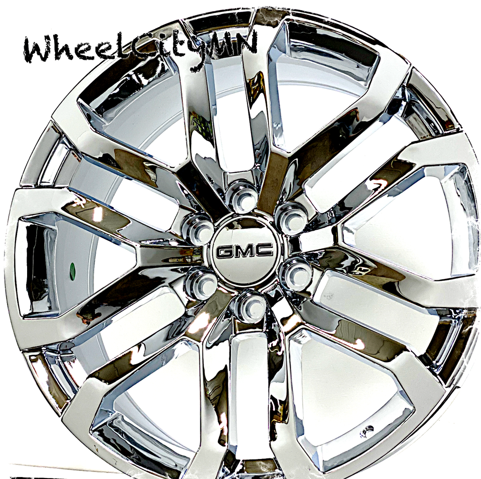 22" Chrome OE 5924 Replica Wheels fits 2026 GMC Canyon Denali Sierra ...