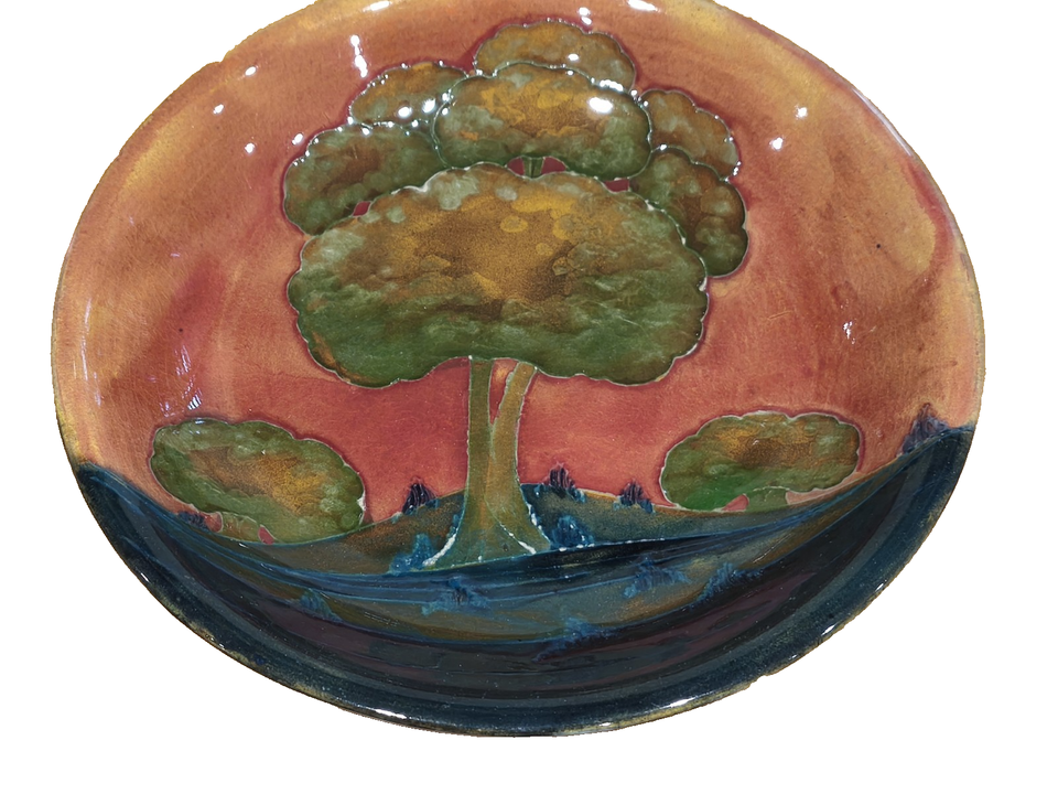 An Exceptional Wm Moorcroft Eventide Pattern Display Plate. C1926 ...