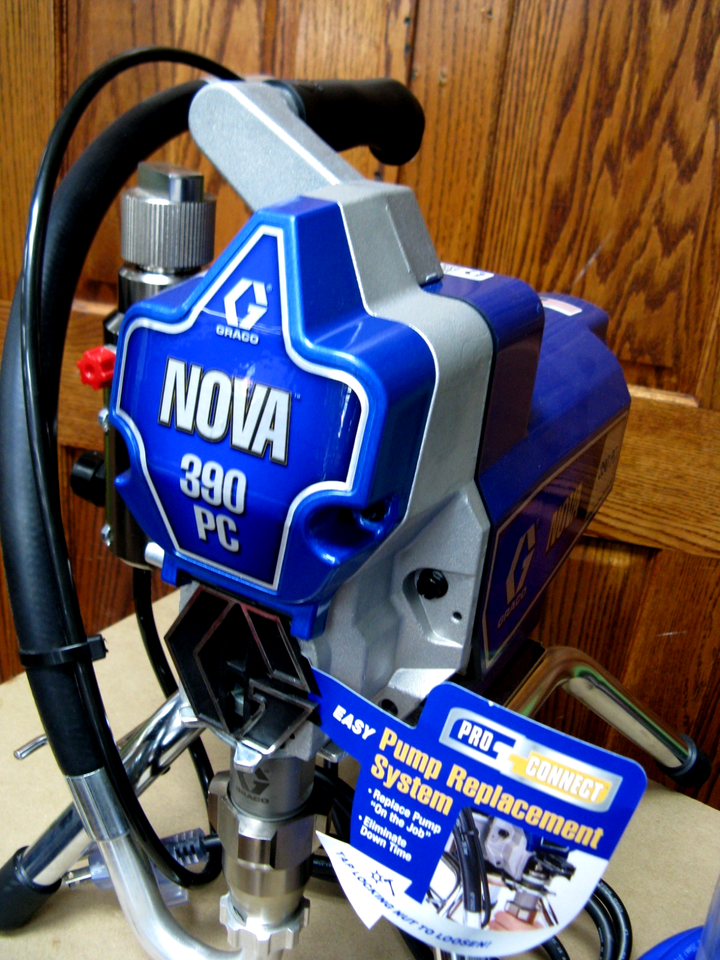 GRACO 390 NOVA PC ELECTRIC AIRLESS SPRAYER, STAND (826195) -BRAND NEW ...