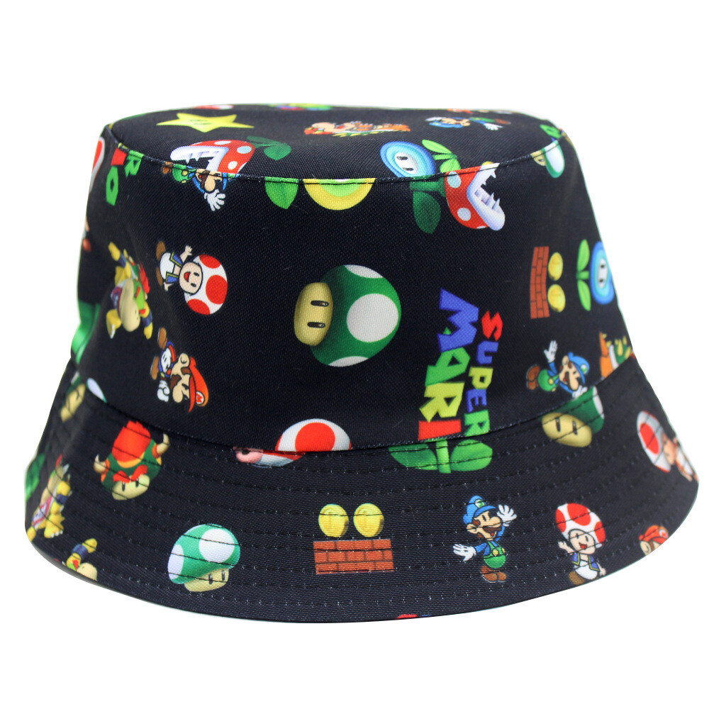 Super Mario bro Bucket Hat Fisherman Caps Boy Girl Pattern NEW Teens ...