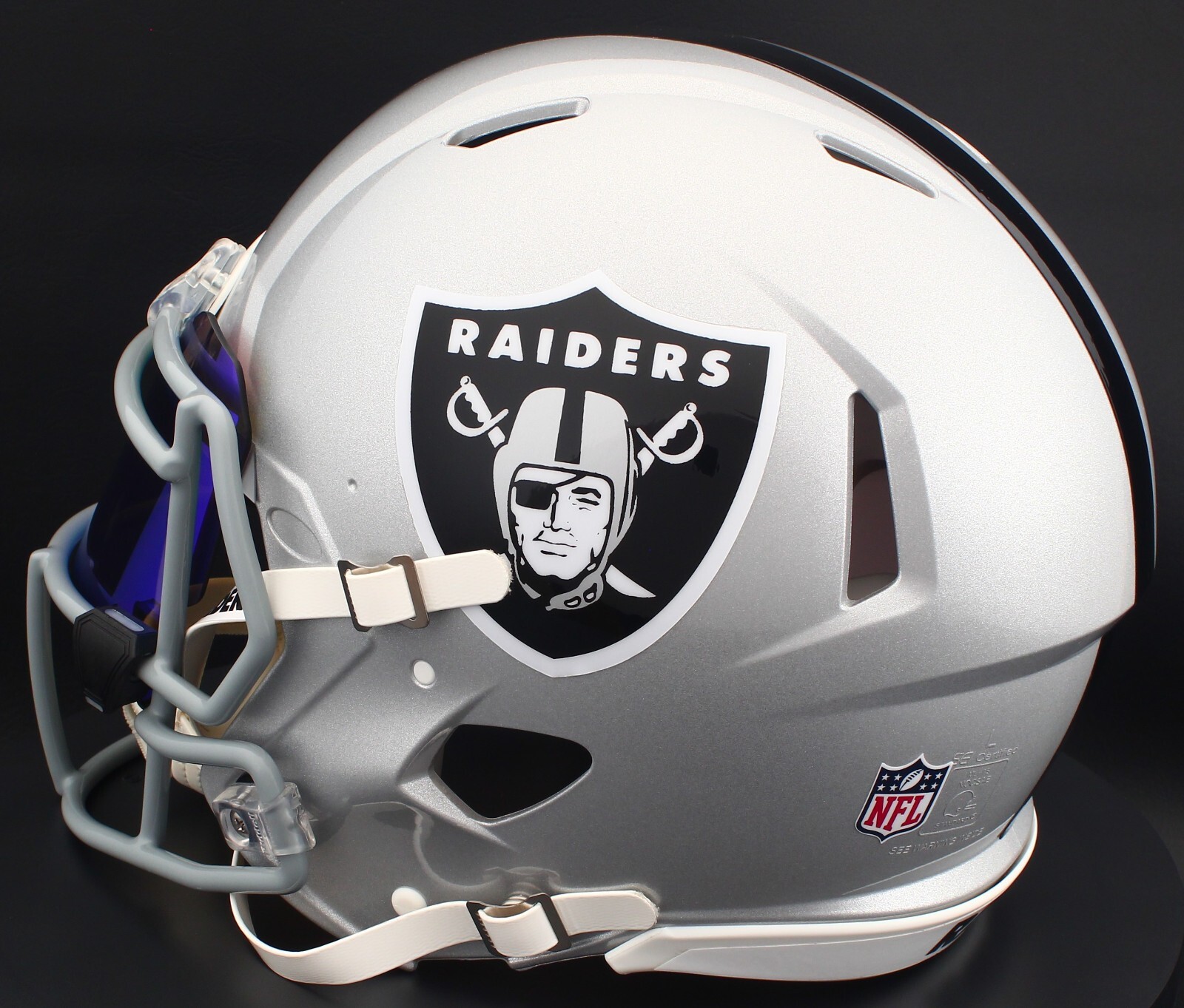LAS VEGAS RAIDERS NFL Riddell SPEED Full Size Authentic Football Helmet ...
