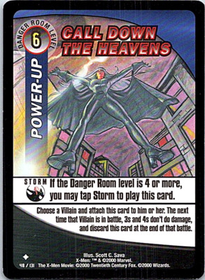Call Down The Heavens 48/131 The X-Men Movie 2000 Wizards CCG Light ...