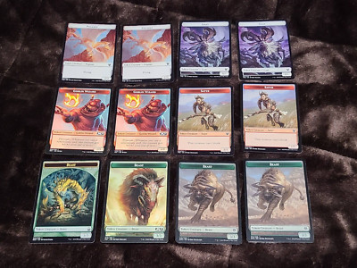MTG Token x12 BEASTS/SATYR/GOAT/PEGASUS/GOBLIN | eBay