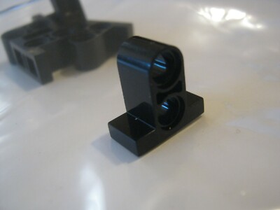 Lego Lot Of 4 Black 1x2x1 2/3 Technic Double Pin Connectors, 32530 (028 ...