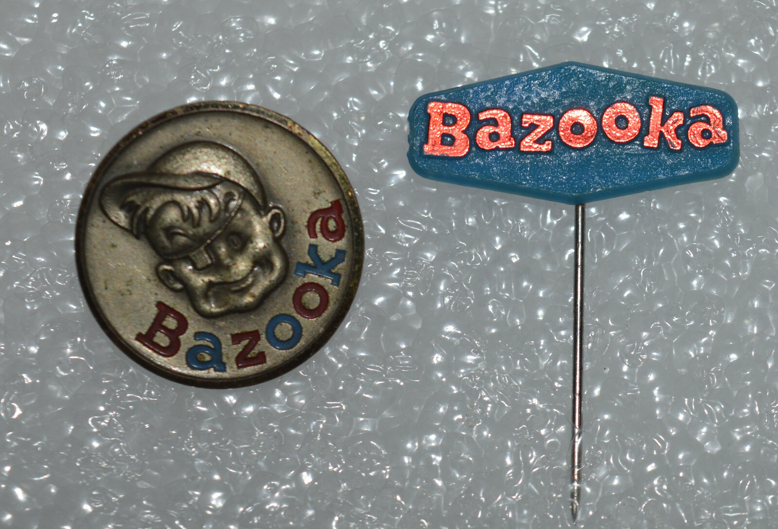 BAZOOKA Joe chewing gum bubble vintage 70s pin badge lot anstecknadel ...