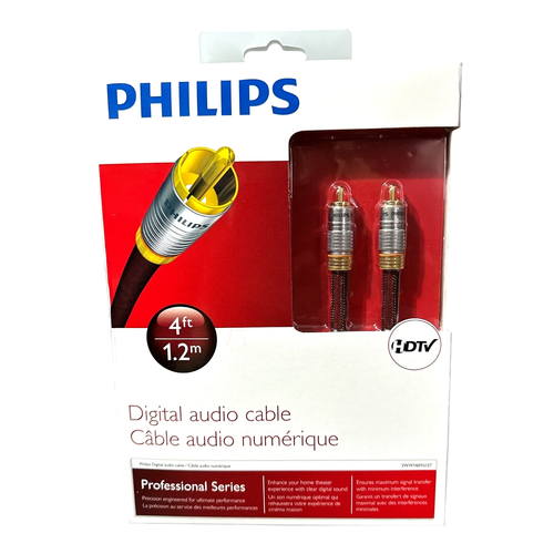 Philips HDTV Professional Series Digital Audio Cable 4 ft (1.2m ...