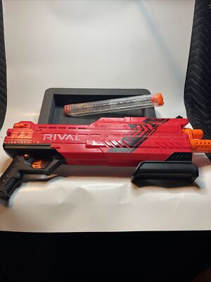 NERF B3856US2 Rival Atlas XVI-1200 Blaster -RED Lightly Used With Darts ...