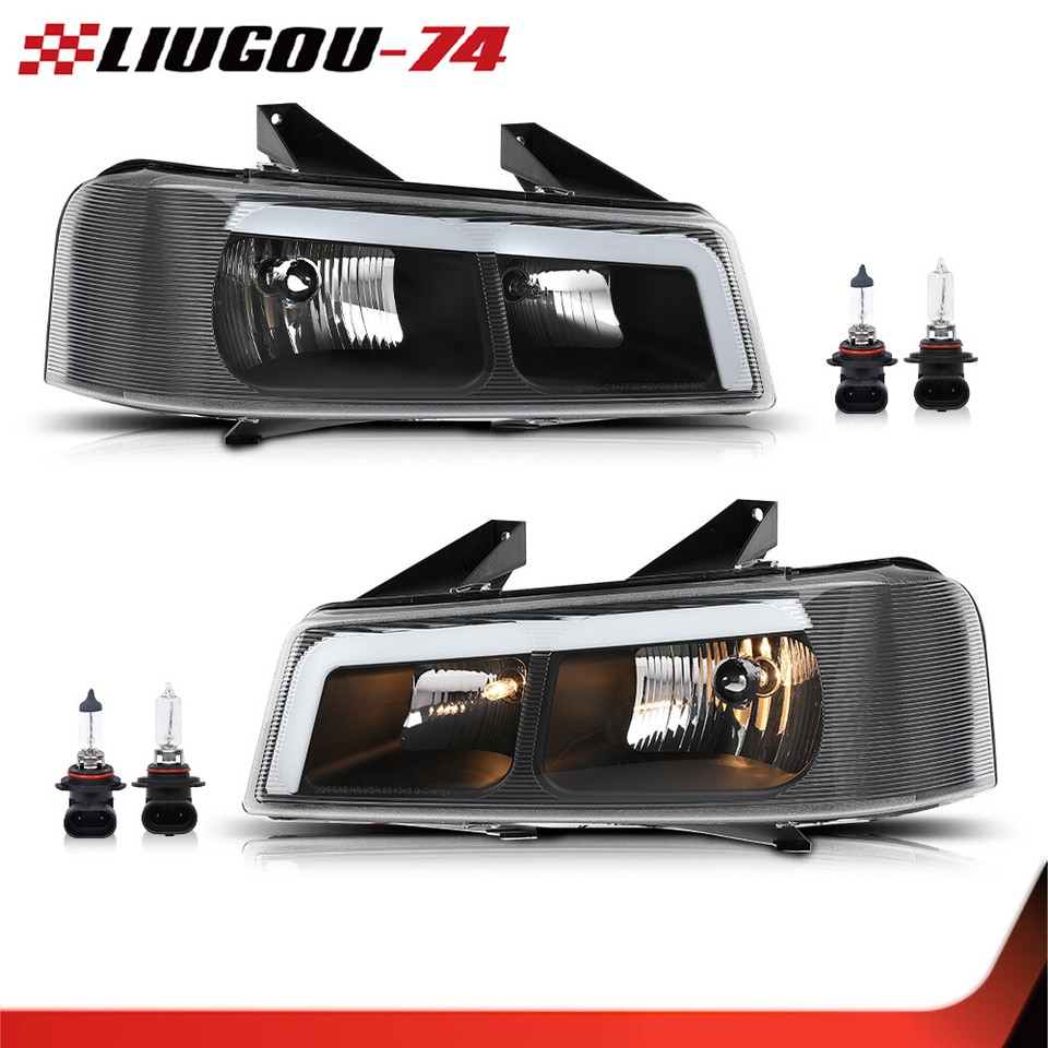 LED DRL Headlights Fit For Chevy Express GMC Savana 2003-2023 1500 2500 ...