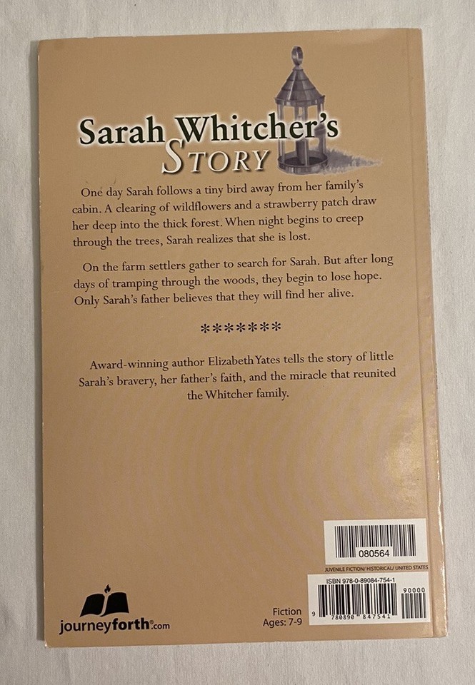 Sarah Whitcher's Story by Elizabeth Yates (1994, Trade Paperback ...