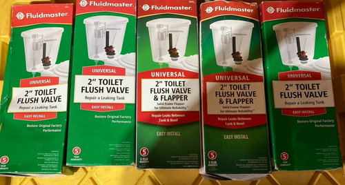 Lot of 5 Fluidmaster 507A Toilet Flush Valve Black Plastic For ...